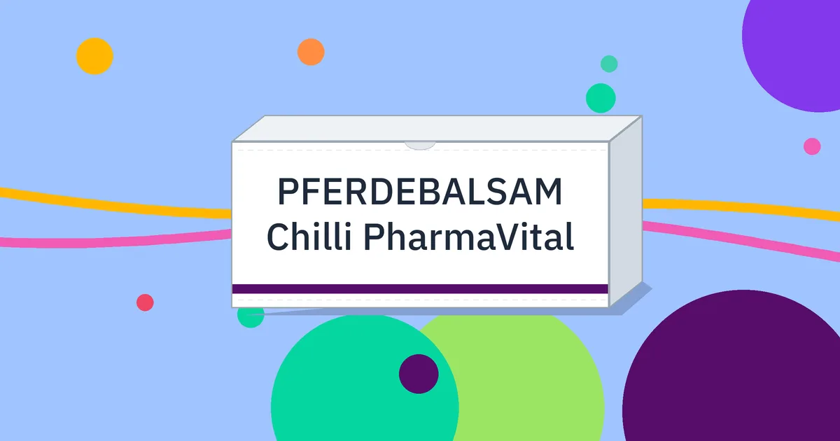 Symbolbild: Packung mit der Aufschrift PFERDEBALSAM Chilli PharmaVital (PZN 07786593) – Verfügbarkeit und Bezug in Apotheken in Frankfurt am Main