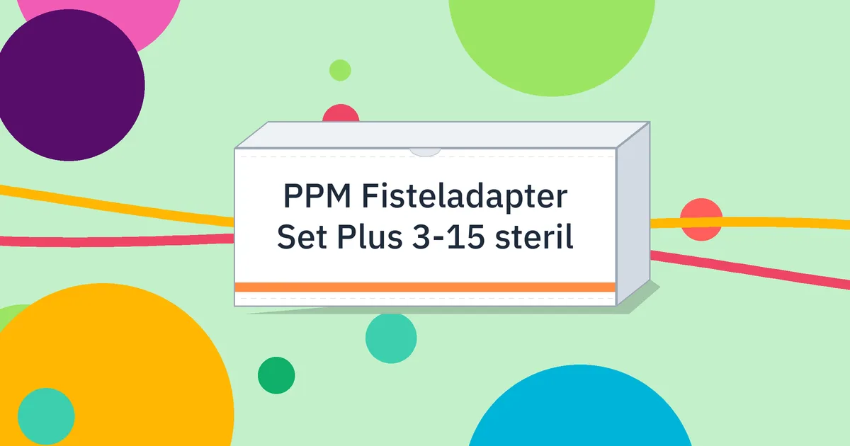 Symbolbild: Packung mit der Aufschrift PPM Fisteladapter Set Plus 3-15 steril (PZN 08929712) – Verfügbarkeit und Bezug in Apotheken in Frankfurt am Main
