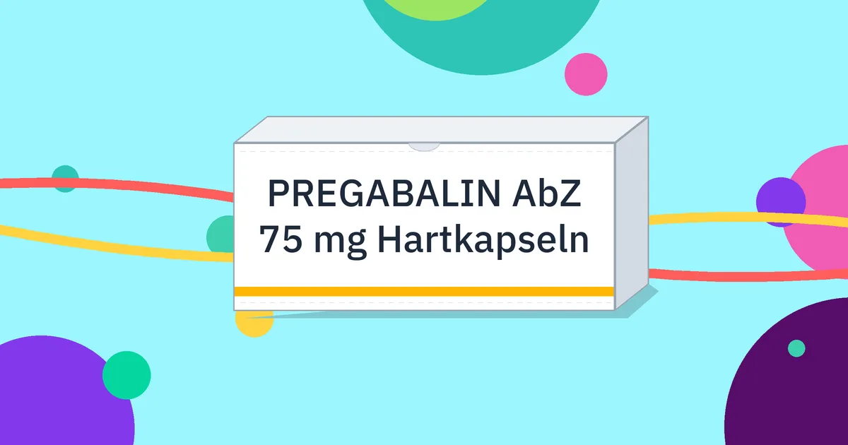 Symbolbild: Packung mit der Aufschrift PREGABALIN AbZ 75 mg Hartkapseln (PZN 10326990) – Verfügbarkeit und Bezug in Apotheken in Frankfurt am Main