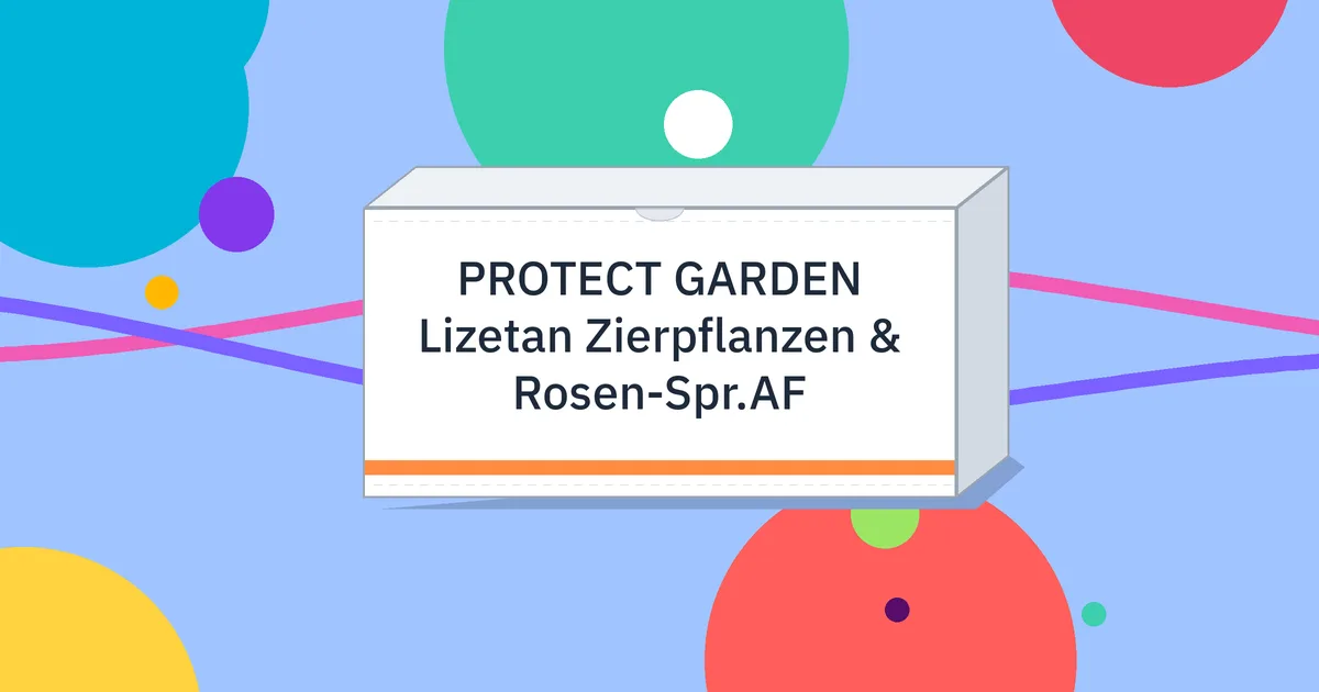 Symbolbild: Packung mit der Aufschrift PROTECT GARDEN Lizetan Zierpflanzen & Rosen-Spr.AF (PZN 14361902) – Verfügbarkeit und Bezug in Apotheken in Frankfurt am Main