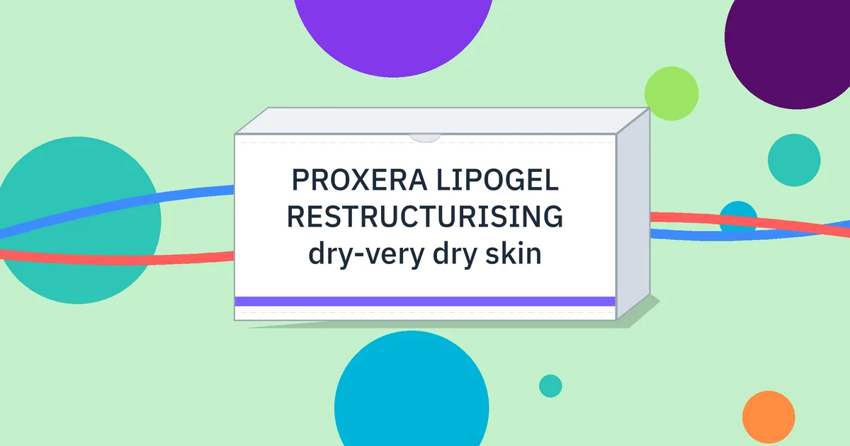 Symbolbild: Packung mit der Aufschrift PROXERA LIPOGEL RESTRUCTURISING dry-very dry skin (PZN 12478853) – Verfügbarkeit und Bezug in Apotheken in Frankfurt am Main