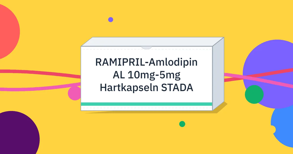 Symbolbild: Packung mit der Aufschrift RAMIPRIL-Amlodipin AL 10mg-5mg Hartkapseln STADA (PZN 19818648) – Verfügbarkeit und Bezug in Apotheken in Frankfurt am Main