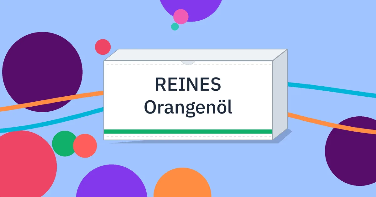 Symbolbild: Packung mit der Aufschrift REINES Orangenöl (PZN 18855110) – Verfügbarkeit und Bezug in Apotheken in Frankfurt am Main