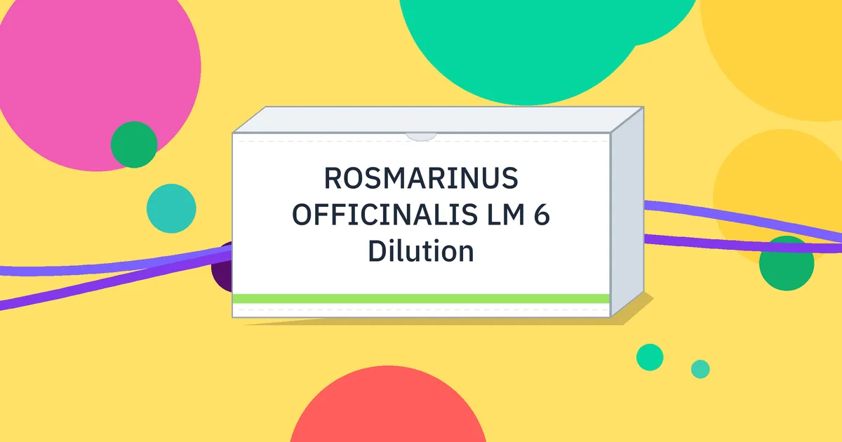 Symbolbild: Packung mit der Aufschrift ROSMARINUS OFFICINALIS LM 6 Dilution (PZN 13680522) – Verfügbarkeit und Bezug in Apotheken in Frankfurt am Main
