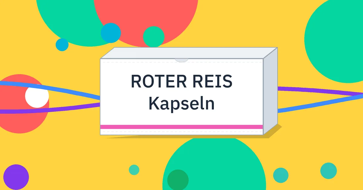 Symbolbild: Packung mit der Aufschrift ROTER REIS Kapseln (PZN 10835668) – Verfügbarkeit und Bezug in Apotheken in Frankfurt am Main