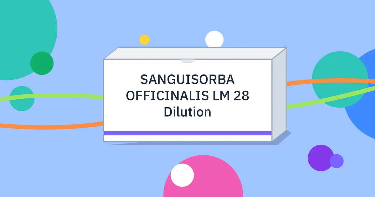Symbolbild: Packung mit der Aufschrift SANGUISORBA OFFICINALIS LM 28 Dilution (PZN 13683845) – Verfügbarkeit und Bezug in Apotheken in Frankfurt am Main
