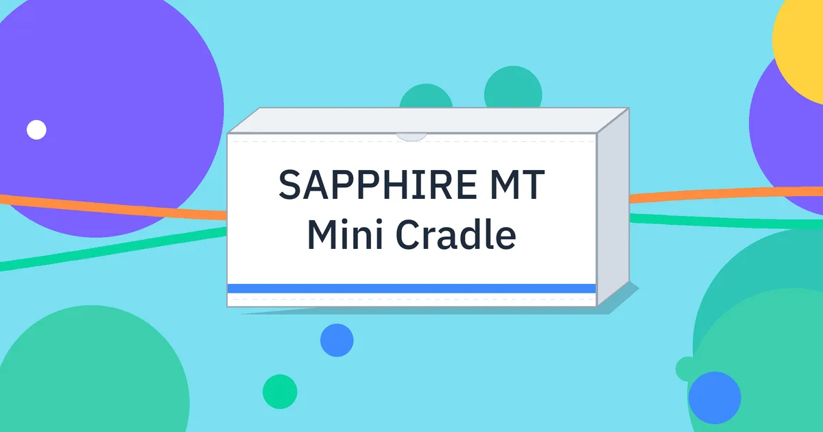 Symbolbild: Packung mit der Aufschrift SAPPHIRE MT Mini Cradle (PZN 14337795) – Verfügbarkeit und Bezug in Apotheken in Frankfurt am Main