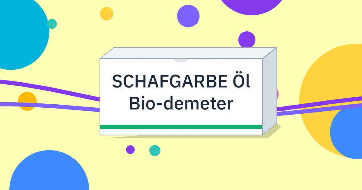 Symbolbild: Packung mit der Aufschrift SCHAFGARBE Öl Bio-demeter (PZN 16659818) – Verfügbarkeit und Bezug in Apotheken in Frankfurt am Main