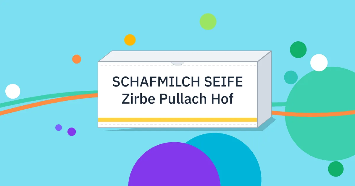 Symbolbild: Packung mit der Aufschrift SCHAFMILCH SEIFE Zirbe Pullach Hof (PZN 19402669) – Verfügbarkeit und Bezug in Apotheken in Frankfurt am Main