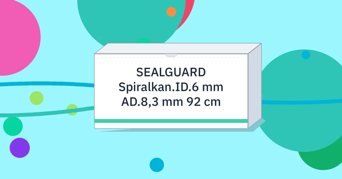 Symbolbild: Packung mit der Aufschrift SEALGUARD Spiralkan.ID.6 mm AD.8,3 mm 92 cm (PZN 06792829) – Verfügbarkeit und Bezug in Apotheken in Frankfurt am Main