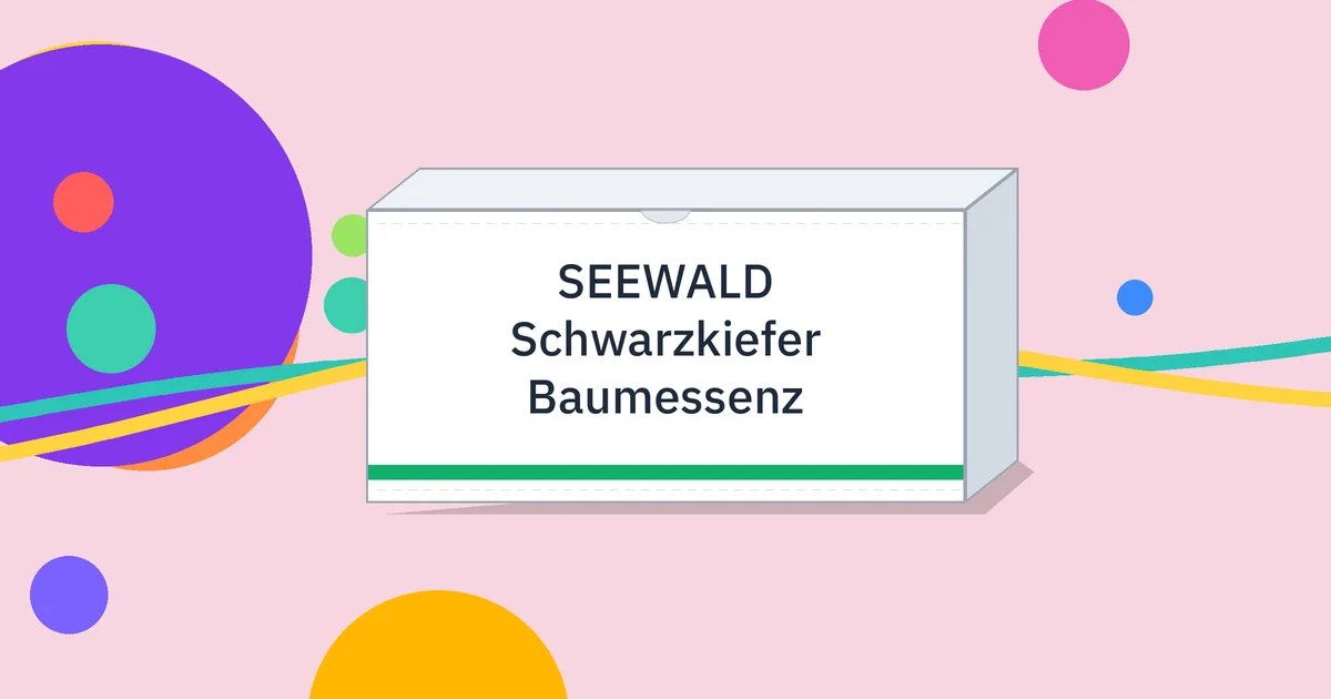 Symbolbild: Packung mit der Aufschrift SEEWALD Schwarzkiefer Baumessenz (PZN 16162064) – Verfügbarkeit und Bezug in Apotheken in Frankfurt am Main