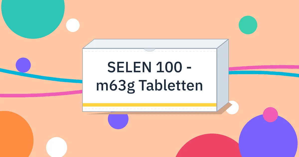 Symbolbild: Packung mit der Aufschrift SELEN 100 -m63g Tabletten (PZN 18666685) – Verfügbarkeit und Bezug in Apotheken in Frankfurt am Main