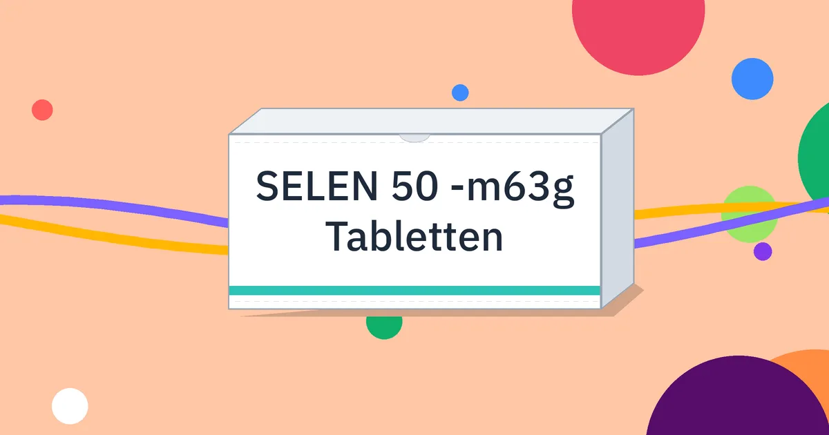 Symbolbild: Packung mit der Aufschrift SELEN 50 -m63g Tabletten (PZN 02204422) – Verfügbarkeit und Bezug in Apotheken in Frankfurt am Main