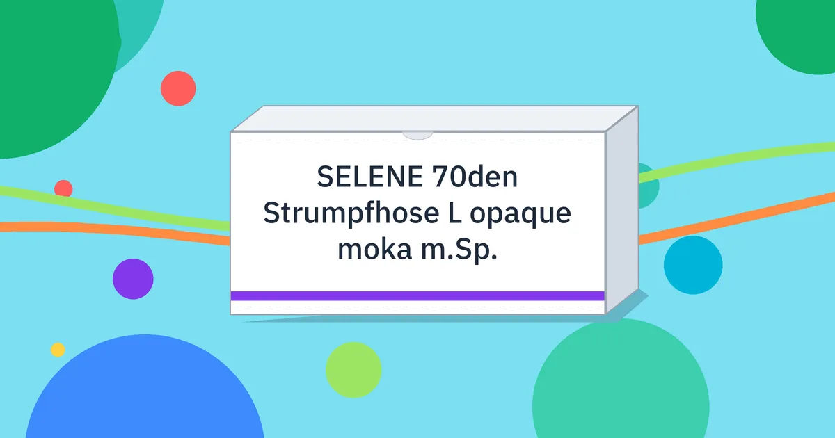 Symbolbild: Packung mit der Aufschrift SELENE 70den Strumpfhose L opaque moka m.Sp. (PZN 16173748) – Verfügbarkeit und Bezug in Apotheken in Frankfurt am Main