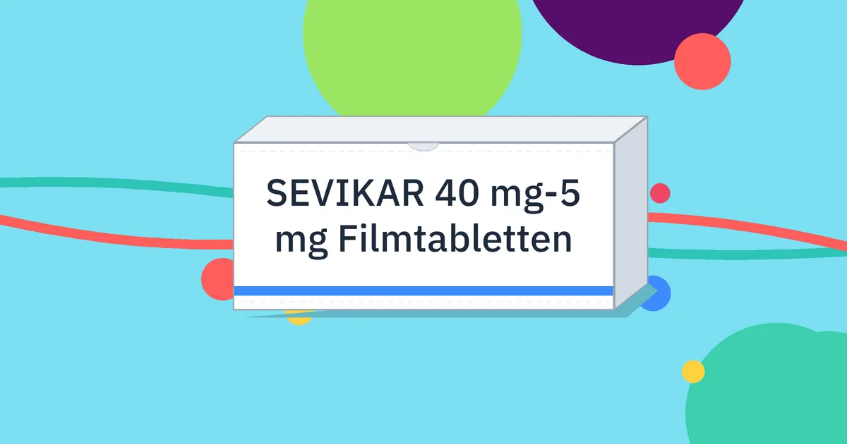 Symbolbild: Packung mit der Aufschrift SEVIKAR 40 mg-5 mg Filmtabletten (PZN 17584749) – Verfügbarkeit und Bezug in Apotheken in Frankfurt am Main