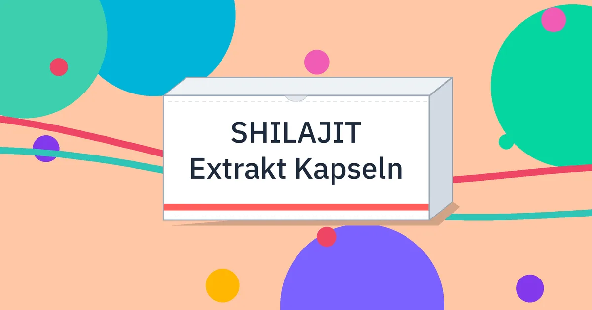 Symbolbild: Packung mit der Aufschrift SHILAJIT Extrakt Kapseln (PZN 19230180) – Verfügbarkeit und Bezug in Apotheken in Frankfurt am Main