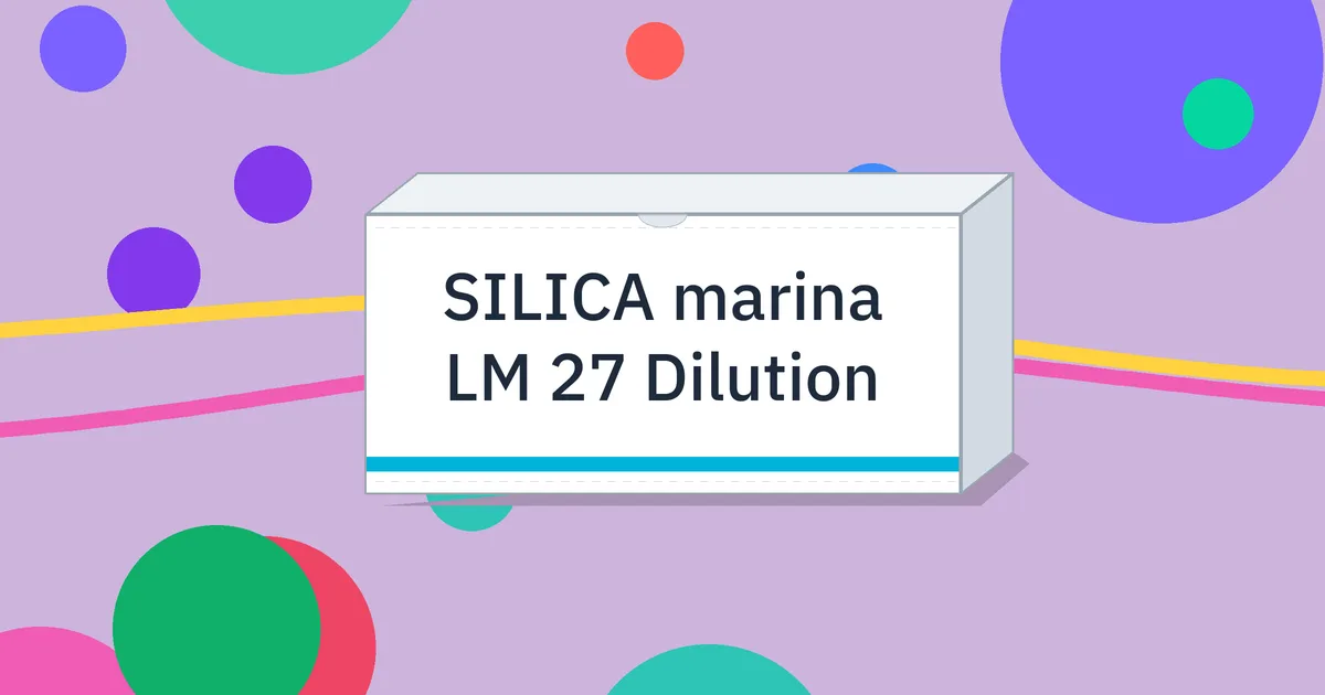 Symbolbild: Packung mit der Aufschrift SILICA marina LM 27 Dilution (PZN 13189915) – Verfügbarkeit und Bezug in Apotheken in Frankfurt am Main