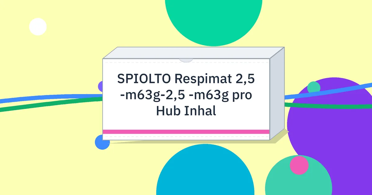 Symbolbild: Packung mit der Aufschrift SPIOLTO Respimat 2,5 -m63g-2,5 -m63g pro Hub Inhal (PZN 13650372) – Verfügbarkeit und Bezug in Apotheken in Frankfurt am Main