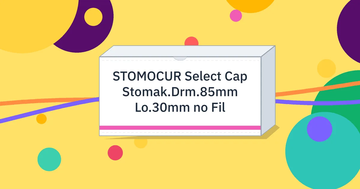 Symbolbild: Packung mit der Aufschrift STOMOCUR Select Cap Stomak.Drm.85mm Lo.30mm no Fil (PZN 18759139) – Verfügbarkeit und Bezug in Apotheken in Frankfurt am Main
