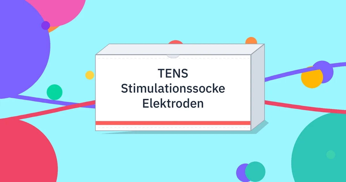 Symbolbild: Packung mit der Aufschrift TENS Stimulationssocke Elektroden (PZN 10314188) – Verfügbarkeit und Bezug in Apotheken in Frankfurt am Main