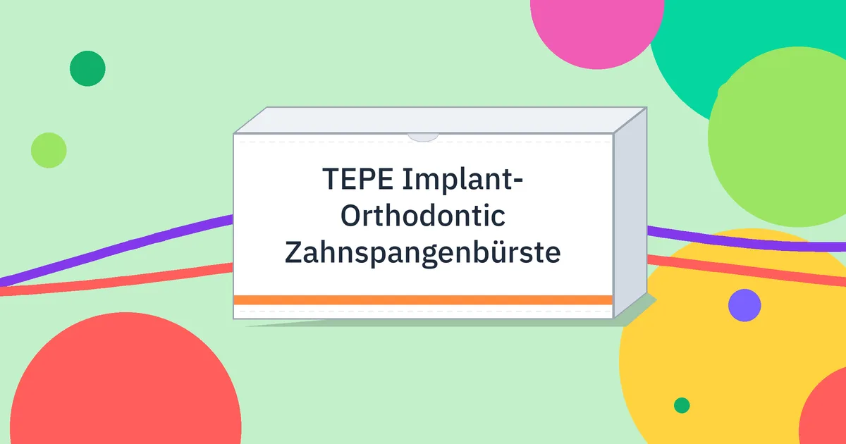 Symbolbild: Packung mit der Aufschrift TEPE Implant-Orthodontic Zahnspangenbürste (PZN 14441771) – Verfügbarkeit und Bezug in Apotheken in Frankfurt am Main