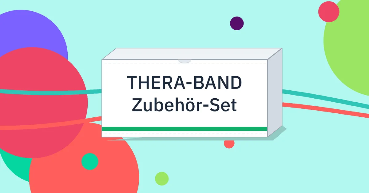 Symbolbild: Packung mit der Aufschrift THERA-BAND Zubehör-Set (PZN 00497561) – Verfügbarkeit und Bezug in Apotheken in Frankfurt am Main