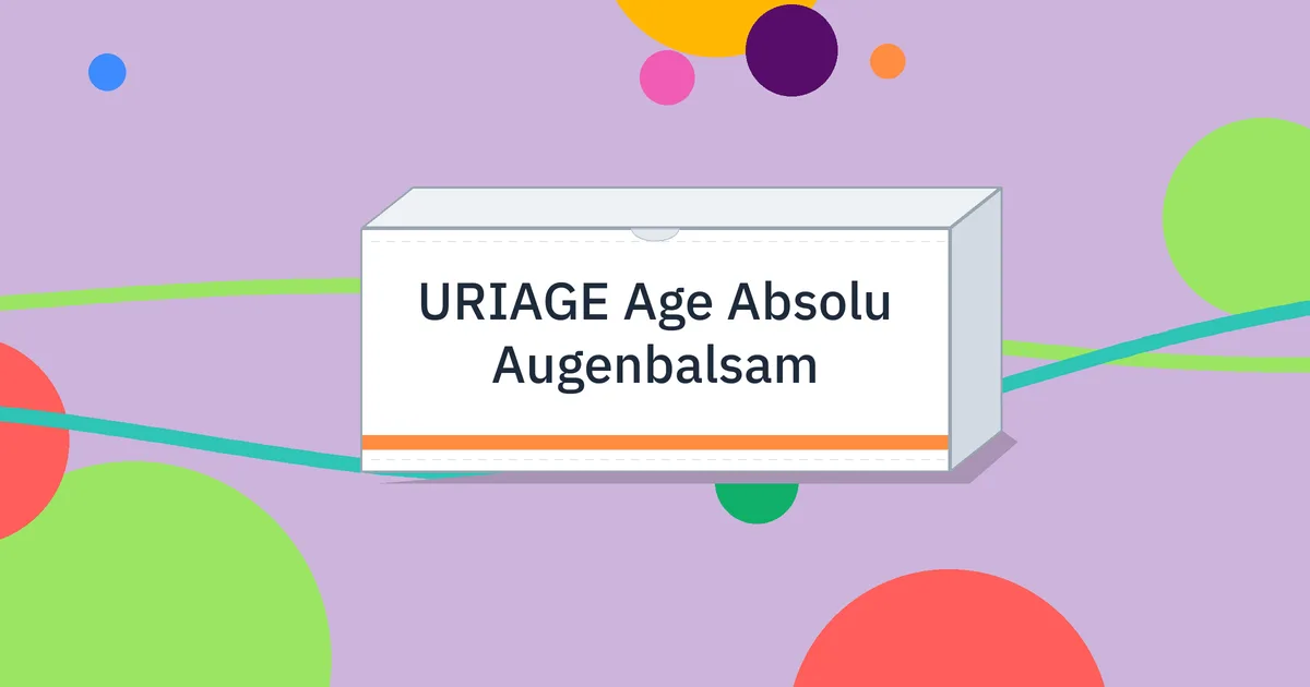 Symbolbild: Packung mit der Aufschrift URIAGE Age Absolu Augenbalsam (PZN 19986162) – Verfügbarkeit und Bezug in Apotheken in Frankfurt am Main