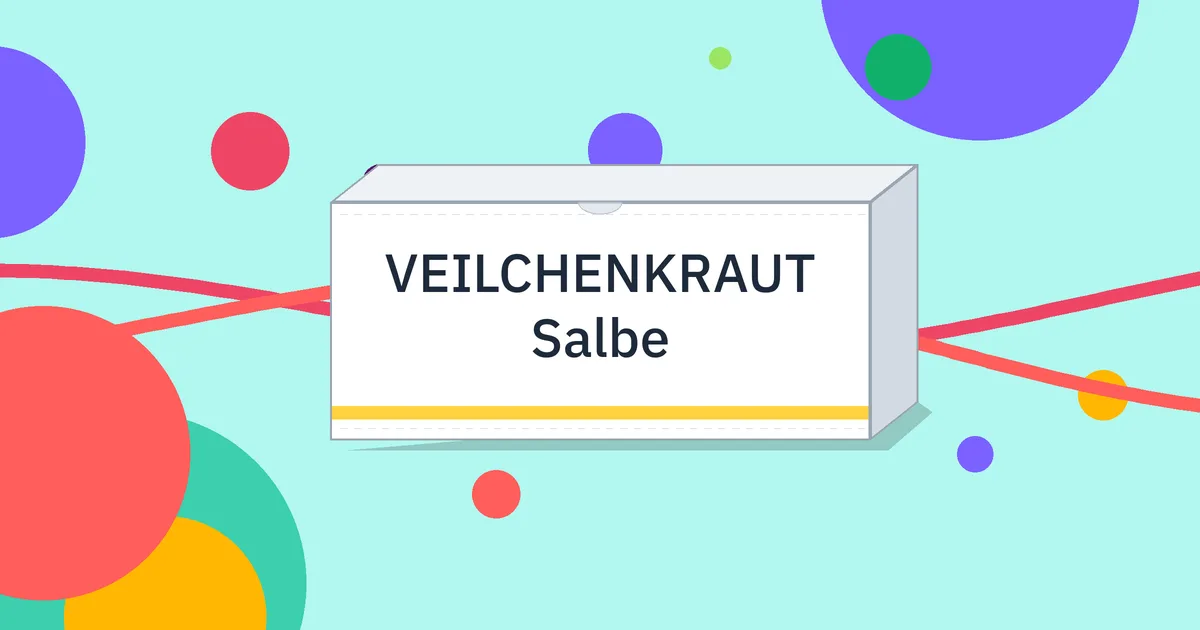 Symbolbild: Packung mit der Aufschrift VEILCHENKRAUT Salbe (PZN 19781187) – Verfügbarkeit und Bezug in Apotheken in Frankfurt am Main