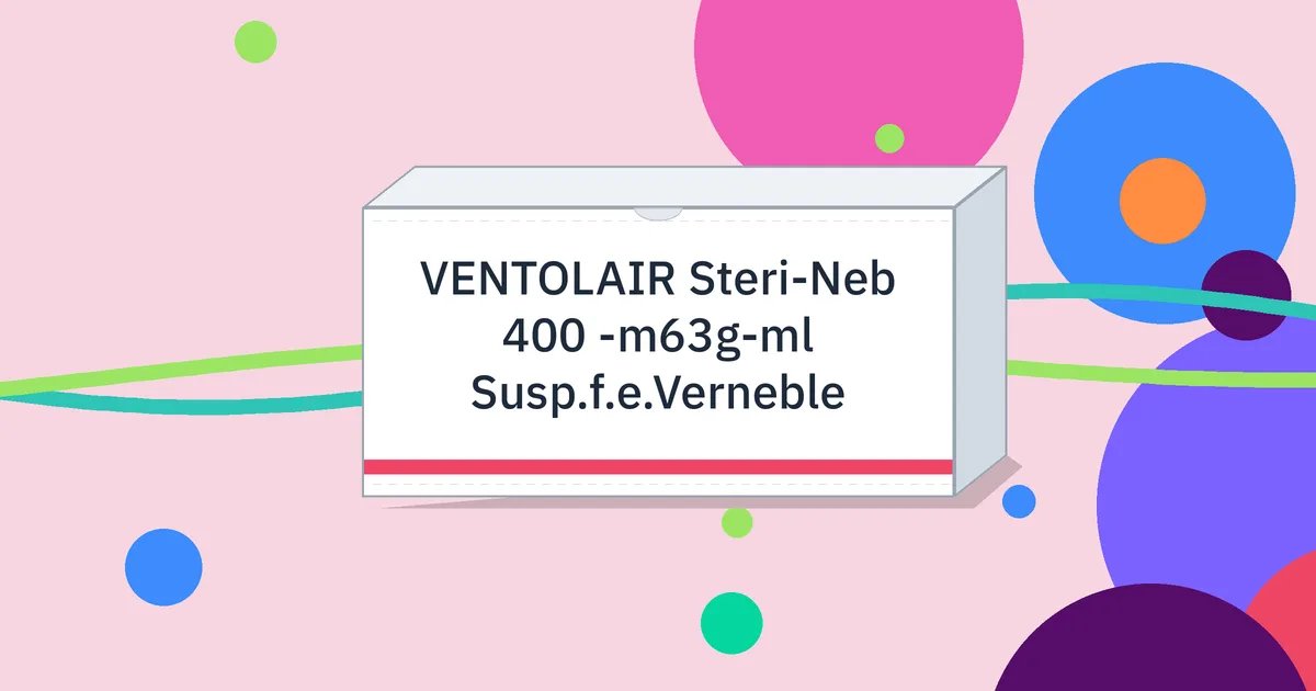 Symbolbild: Packung mit der Aufschrift VENTOLAIR Steri-Neb 400 -m63g-ml Susp.f.e.Verneble (PZN 11164236) – Verfügbarkeit und Bezug in Apotheken in Frankfurt am Main