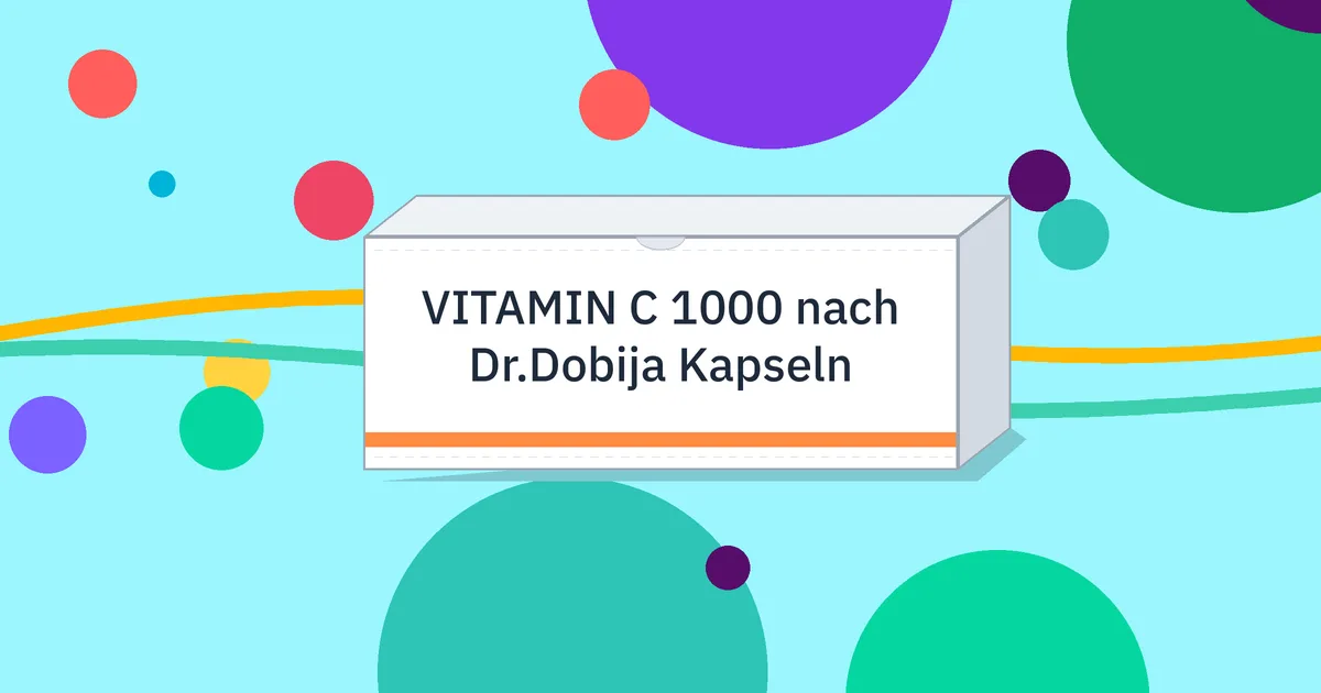 Symbolbild: Packung mit der Aufschrift VITAMIN C 1000 nach Dr.Dobija Kapseln (PZN 19458374) – Verfügbarkeit und Bezug in Apotheken in Frankfurt am Main