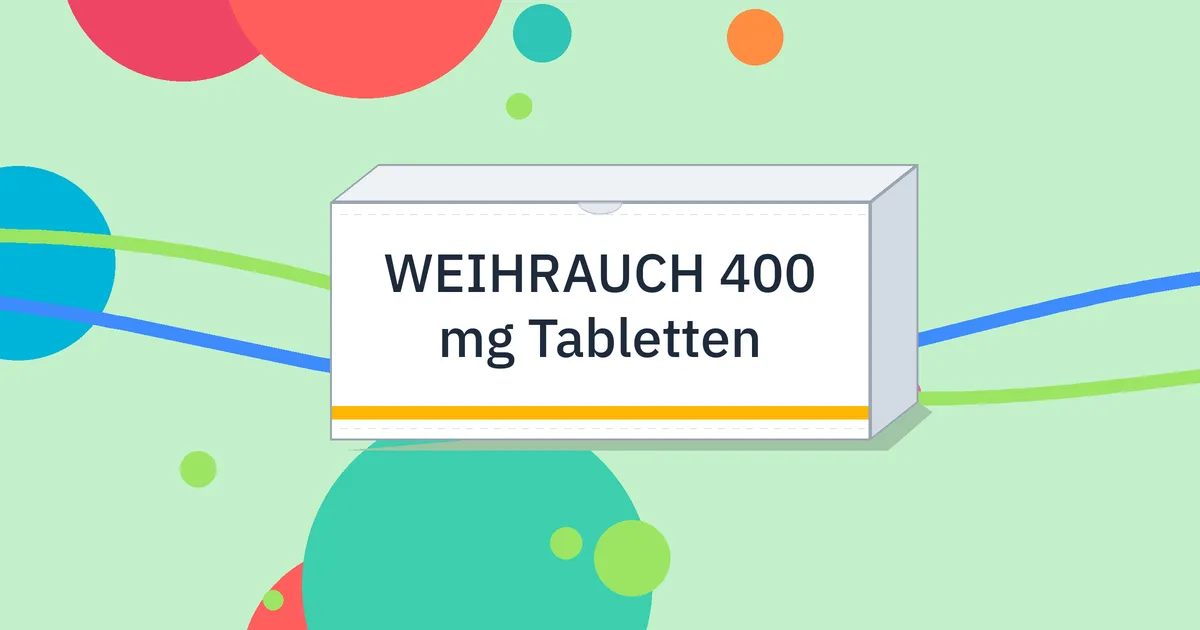 Symbolbild: Packung mit der Aufschrift WEIHRAUCH 400 mg Tabletten (PZN 02767622) – Verfügbarkeit und Bezug in Apotheken in Frankfurt am Main