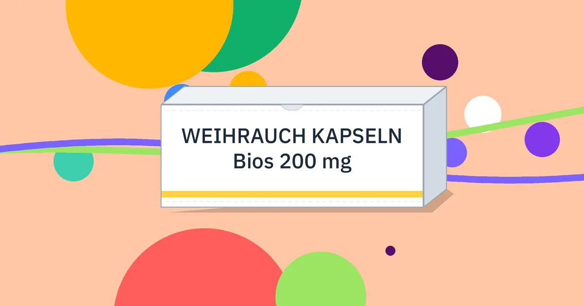 Symbolbild: Packung mit der Aufschrift WEIHRAUCH KAPSELN Bios 200 mg (PZN 06705256) – Verfügbarkeit und Bezug in Apotheken in Frankfurt am Main