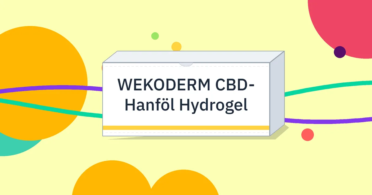Symbolbild: Packung mit der Aufschrift WEKODERM CBD-Hanföl Hydrogel (PZN 16861690) – Verfügbarkeit und Bezug in Apotheken in Frankfurt am Main