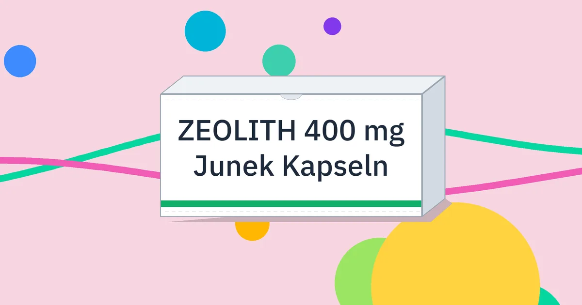 Symbolbild: Packung mit der Aufschrift ZEOLITH 400 mg Junek Kapseln (PZN 08430591) – Verfügbarkeit und Bezug in Apotheken in Frankfurt am Main