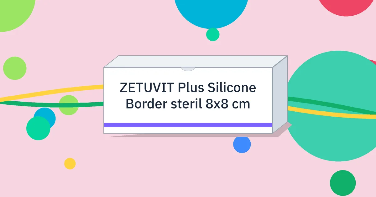 Symbolbild: Packung mit der Aufschrift ZETUVIT Plus Silicone Border steril 8x8 cm (PZN 20025781) – Verfügbarkeit und Bezug in Apotheken in Frankfurt am Main