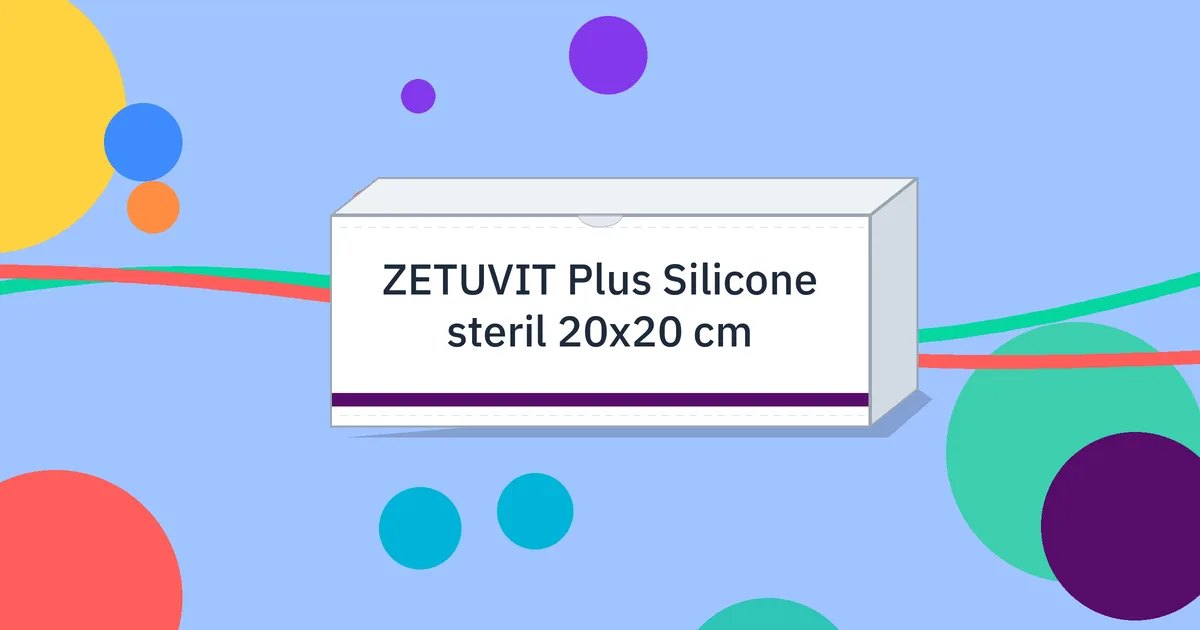 Symbolbild: Packung mit der Aufschrift ZETUVIT Plus Silicone steril 20x20 cm (PZN 20016428) – Verfügbarkeit und Bezug in Apotheken in Frankfurt am Main