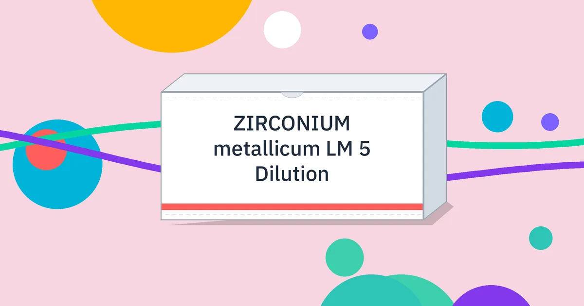 Symbolbild: Packung mit der Aufschrift ZIRCONIUM metallicum LM 5 Dilution (PZN 13302487) – Verfügbarkeit und Bezug in Apotheken in Frankfurt am Main