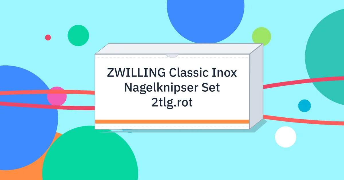 Symbolbild: Packung mit der Aufschrift ZWILLING Classic Inox Nagelknipser Set 2tlg.rot (PZN 17575437) – Verfügbarkeit und Bezug in Apotheken in Frankfurt am Main