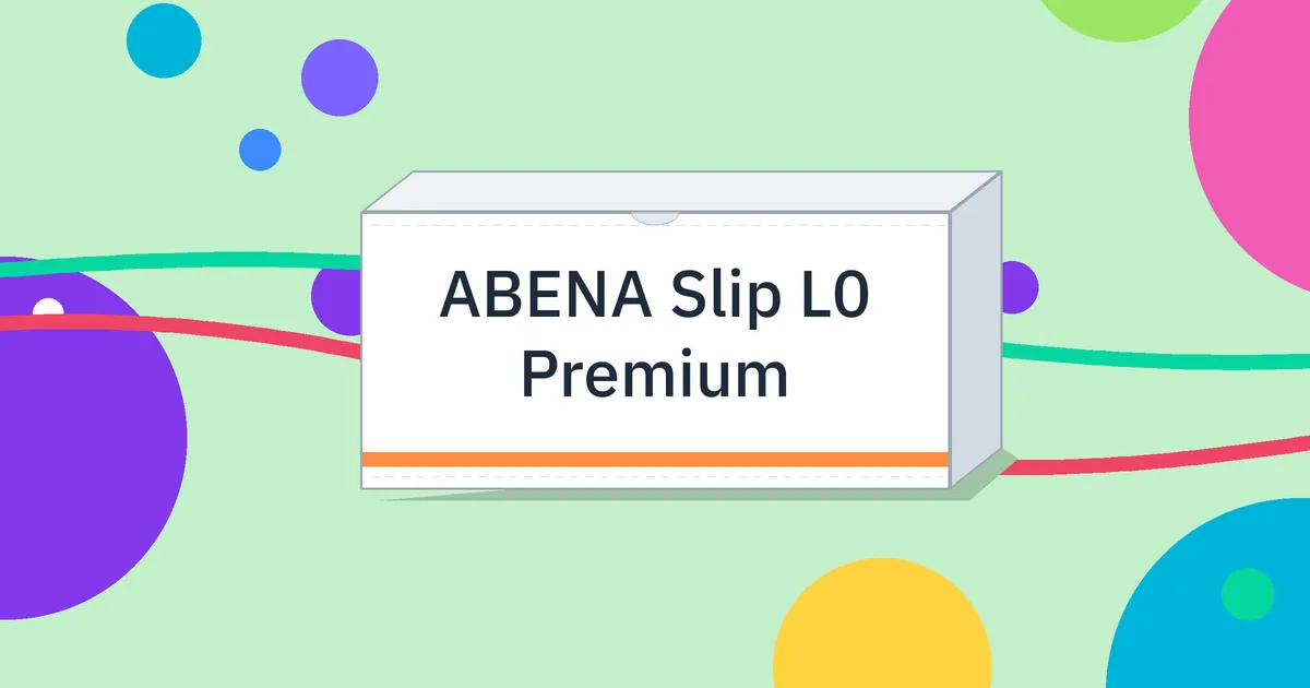 Symbolbild: Packung mit der Aufschrift ABENA Slip L0 Premium (PZN 17417247) – Verfügbarkeit und Bezug in Apotheken in Frankfurt am Main
