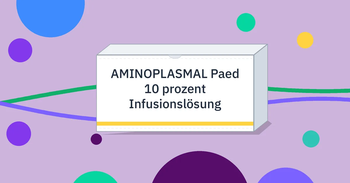 Symbolbild: Packung mit der Aufschrift AMINOPLASMAL Paed 10 prozent Infusionslösung (PZN 11048205) – Verfügbarkeit und Bezug in Apotheken in Frankfurt am Main