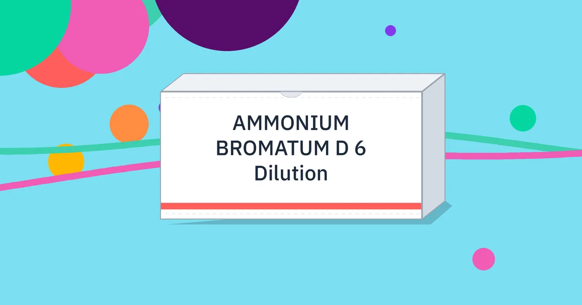 Symbolbild: Packung mit der Aufschrift AMMONIUM BROMATUM D 6 Dilution (PZN 02606356) – Verfügbarkeit und Bezug in Apotheken in Frankfurt am Main