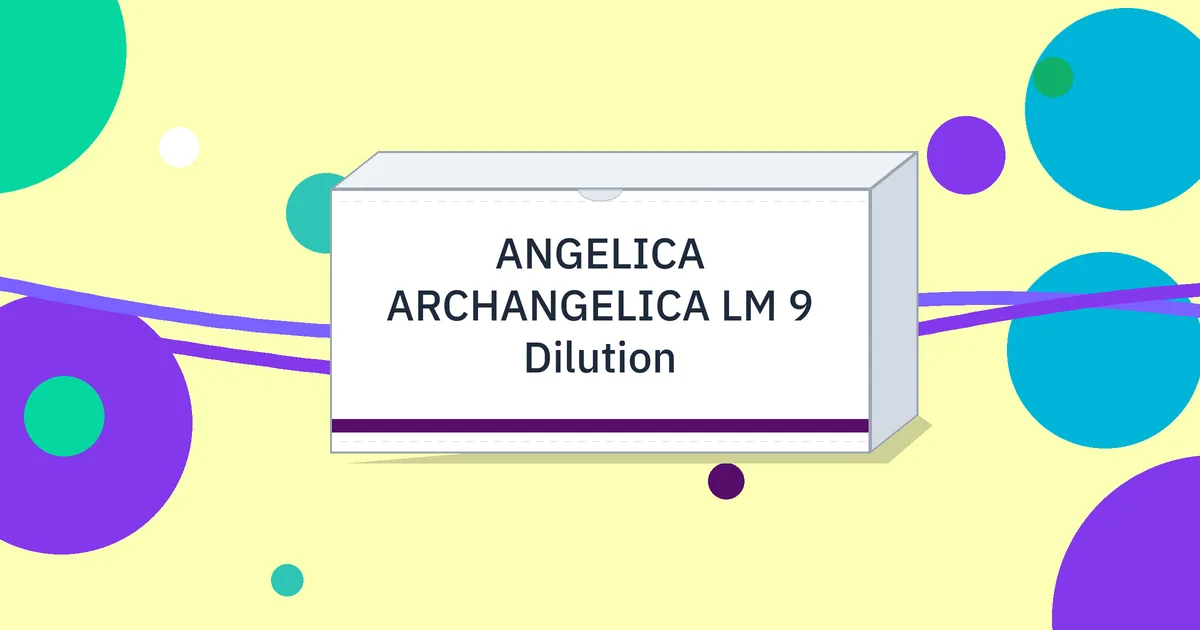 Symbolbild: Packung mit der Aufschrift ANGELICA ARCHANGELICA LM 9 Dilution (PZN 13367943) – Verfügbarkeit und Bezug in Apotheken in Frankfurt am Main