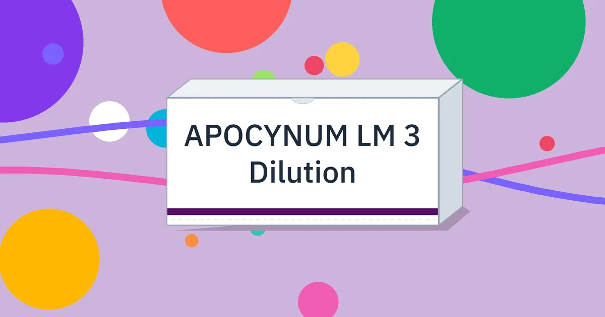Symbolbild: Packung mit der Aufschrift APOCYNUM LM 3 Dilution (PZN 13379047) – Verfügbarkeit und Bezug in Apotheken in Frankfurt am Main