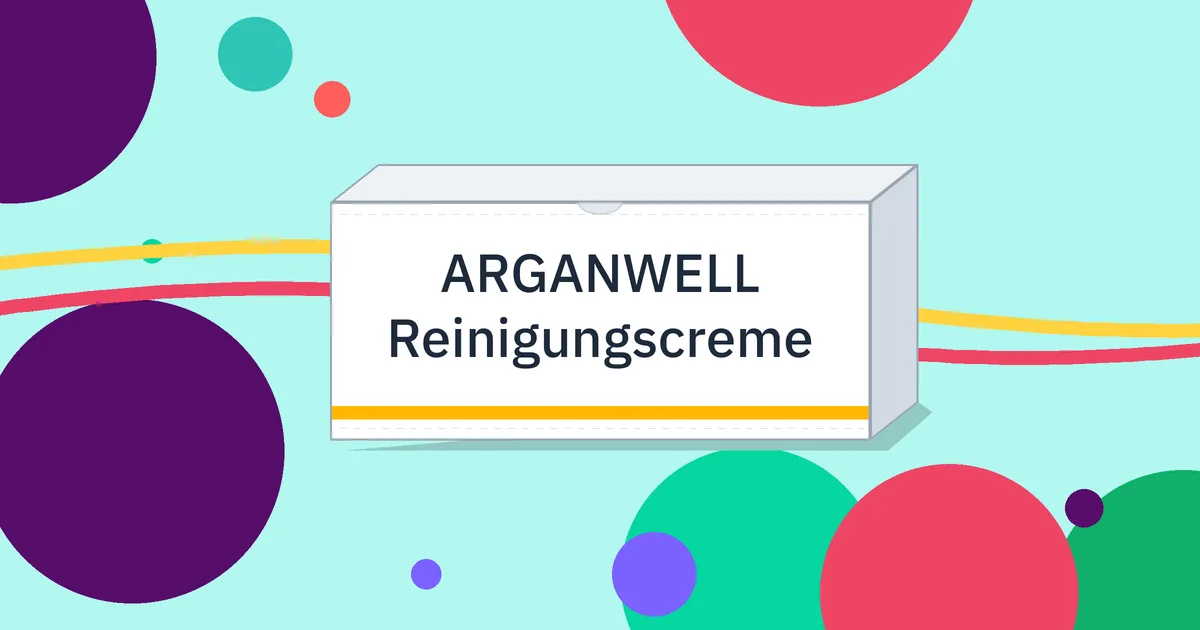 Symbolbild: Packung mit der Aufschrift ARGANWELL Reinigungscreme (PZN 06438625) – Verfügbarkeit und Bezug in Apotheken in Frankfurt am Main