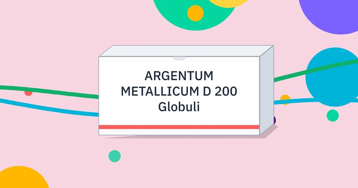 Symbolbild: Packung mit der Aufschrift ARGENTUM METALLICUM D 200 Globuli (PZN 07159672) – Verfügbarkeit und Bezug in Apotheken in Frankfurt am Main