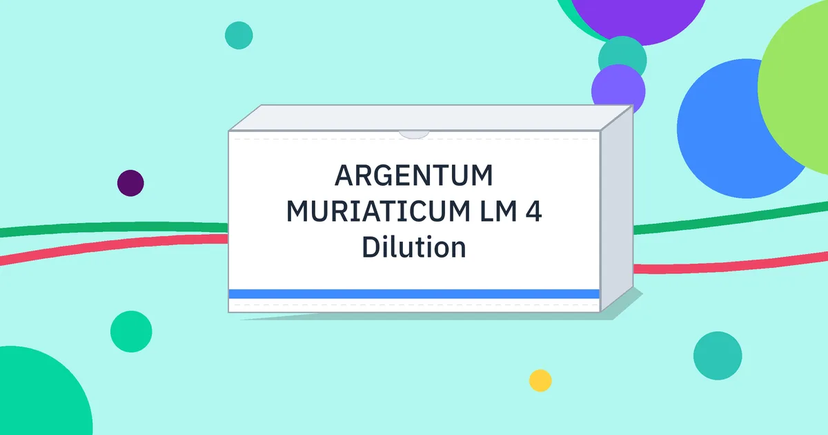 Symbolbild: Packung mit der Aufschrift ARGENTUM MURIATICUM LM 4 Dilution (PZN 12768108) – Verfügbarkeit und Bezug in Apotheken in Frankfurt am Main