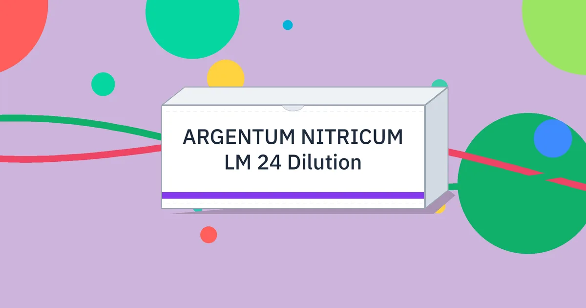 Symbolbild: Packung mit der Aufschrift ARGENTUM NITRICUM LM 24 Dilution (PZN 12768812) – Verfügbarkeit und Bezug in Apotheken in Frankfurt am Main