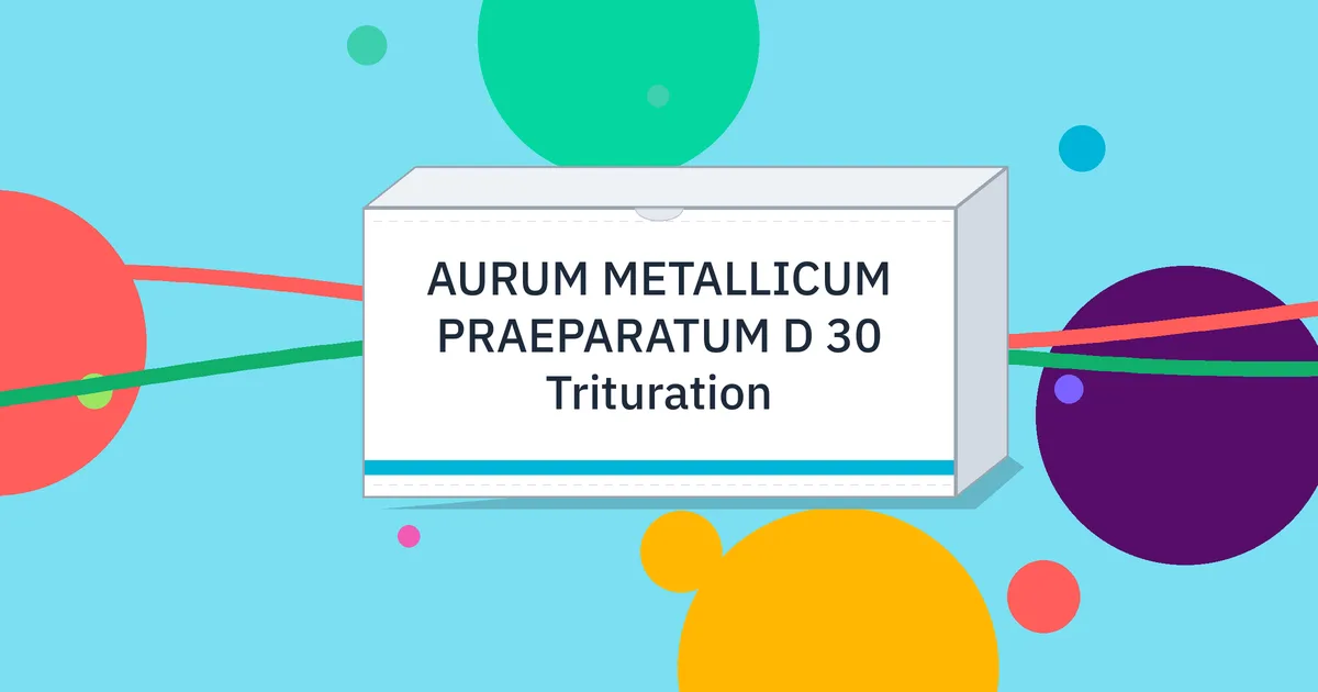 Symbolbild: Packung mit der Aufschrift AURUM METALLICUM PRAEPARATUM D 30 Trituration (PZN 02591471) – Verfügbarkeit und Bezug in Apotheken in Frankfurt am Main