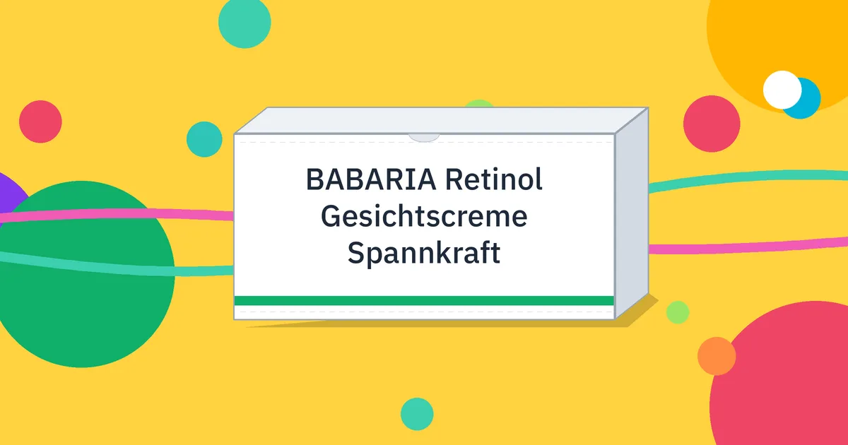Symbolbild: Packung mit der Aufschrift BABARIA Retinol Gesichtscreme Spannkraft (PZN 18119687) – Verfügbarkeit und Bezug in Apotheken in Frankfurt am Main