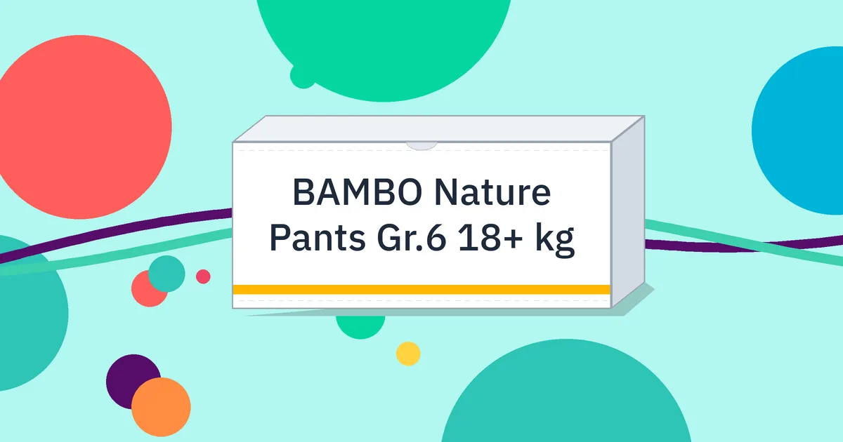Symbolbild: Packung mit der Aufschrift BAMBO Nature Pants Gr.6 18+ kg (PZN 15416924) – Verfügbarkeit und Bezug in Apotheken in Frankfurt am Main